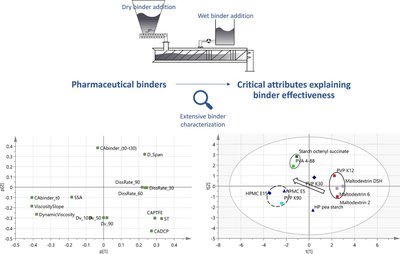 Influence of binder attributes on binder effectiveness in a continuous ...