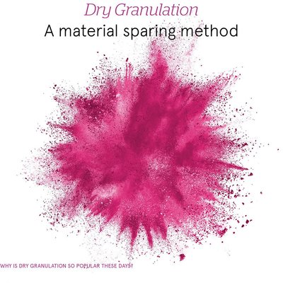 Dry Granulation a material sparing method | _tableting technology