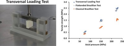 Transverse compression for the measurement of the tensile strength of ...
